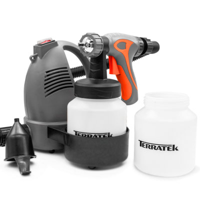 Terratek Electric Paint Sprayer 650W, HVLP Hand Held Fence Spray Gun ...
