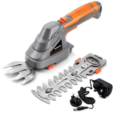 TERRATEK HAND HELD CORDLESS HEDGE TRIMMER 2 IN 1 TOPIARY SHEARS LI ION ...