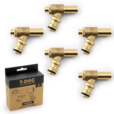 Tesla T-DOC Premium 15mm Drain-off Valve with Hozelock connection ...