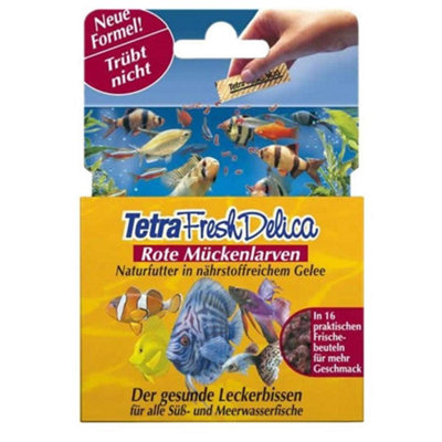 Tetra Fresh Delica Bloodworms 16x3 grams | DIY at B&Q