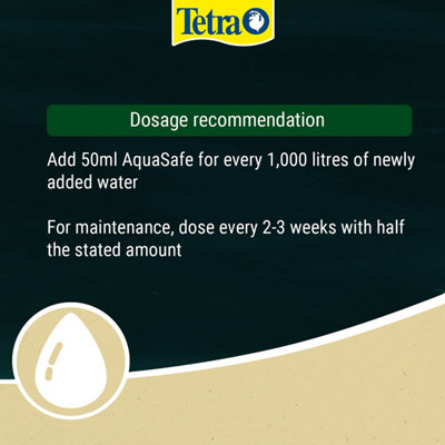 Tetra Pond AquaSafe, Makes Tap Water Safe for Pond Fish, 250 ml