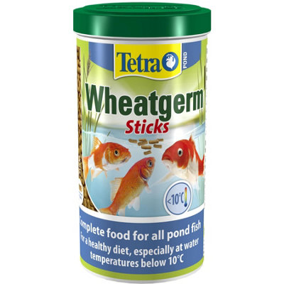 Tetra Wheatgerm Pond Sticks 1 Litre Tub - Fish Food | DIY at B&Q
