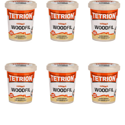 Tetrion Flexible Woodfil Quick Drying For Inside and Out 600g (Pack of ...