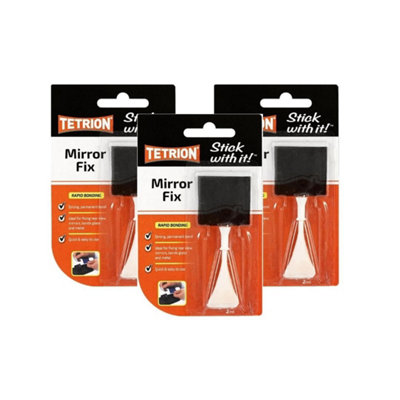 Tetrion Mirror Fix Rapid Bonding 1G (Pack of 3) | DIY at B&Q