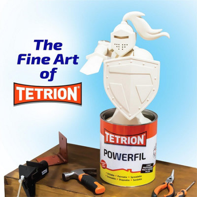 Tetrion Powerfil 2K 2 Part Body Filler Lightweight Tough Smooth White ...