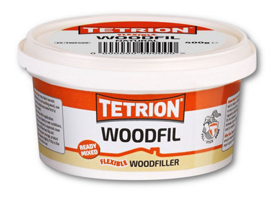 Tetrion Woodfil Ready Mixed Flexible Woodfiller 400g x6 Excellent Coverage