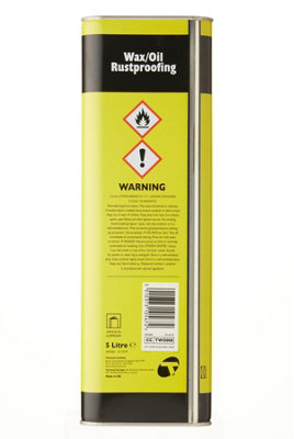 Tetroseal Wax Oil Rustproof Black 5 Litres Anti Corrosion 5L Easy ...