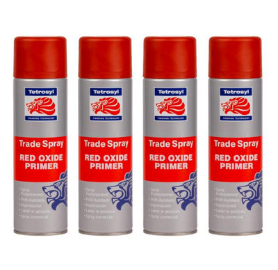 Tetrosyl Red Oxide Trade Adjustable Nozzle Primer 500ml x4