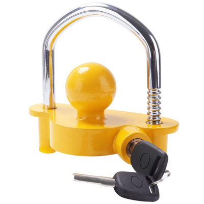 Tevlaphee Trailer Ball Lock Hitch Coupler Towing Adjustable Easy ...