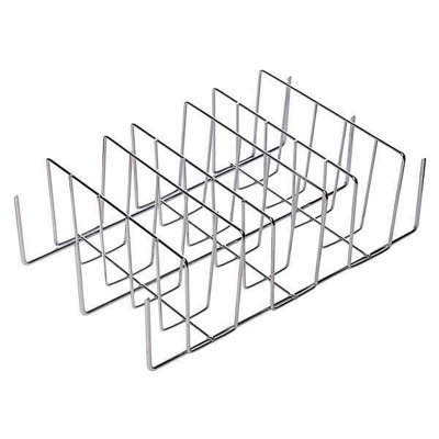 Texas Club Stainless Steel Ribs and Vegetables Roast Rack - Grill ...