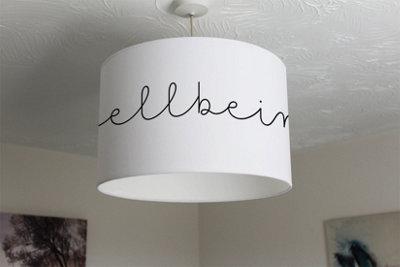 Text Wellbeing (Ceiling & Lamp Shade) / 25cm x 22cm / Ceiling Shade ...