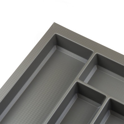 Textured Grey Cutlery Tray for 1000mm Grass Scala Kitchen Drawer 430mm ...