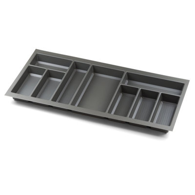 Textured Grey Cutlery Tray for 900mm Blum Tandembox Kitchen Drawer ...