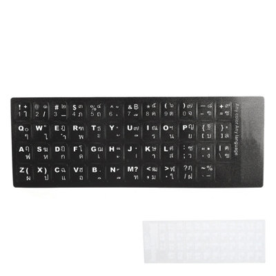 Thai Keyboard Stickers for Desktop and Laptop-Perfect Replacement Accessory