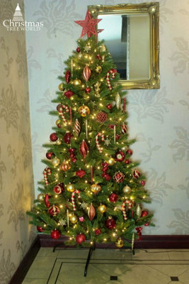 The 7ft Pre-lit Ultra Devonshire Half Tree with Warm White Lights