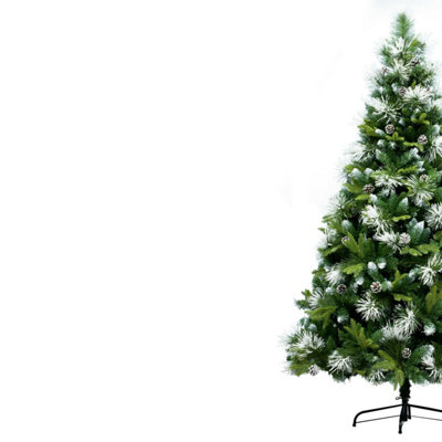 The 8ft Snowy Scots Pine Tree with hinged branches