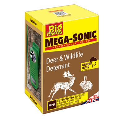 The Big Cheese Mega-Sonic Deer & Wildlife Deterrent | DIY at B&Q