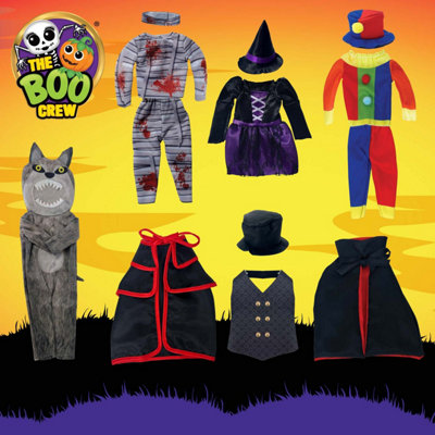 The Boo Crew Halloween Doll Clown Costume, Tradition for Kids