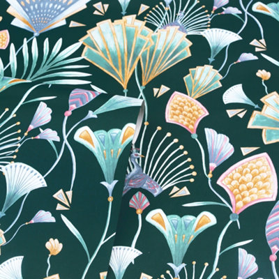 The Chateau By Angel Strawbridge - Emerald Fan Wallpaper