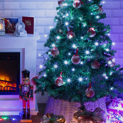 The Christmas Workshop 100 Bright White Timer Lights