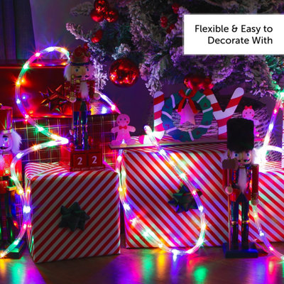 The Christmas Workshop 10m Multi-Coloured Rope Lights