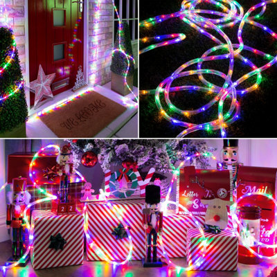 The Christmas Workshop 10m Multi-Coloured Rope Lights