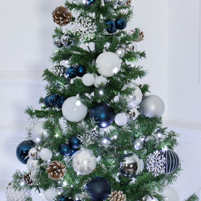 The Christmas Workshop 6ft Traditional Artificial Christmas Tree with ...