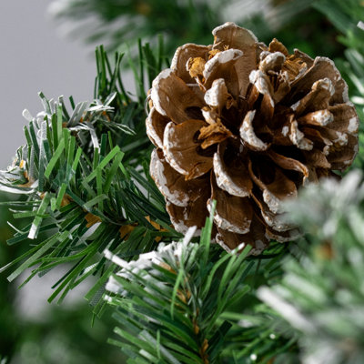 The Christmas Workshop 6ft Traditional Artificial Christmas Tree with ...