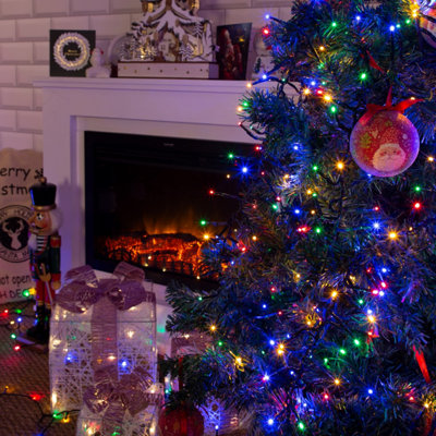 The Christmas Workshop 720 Multi-Coloured Chaser Cluster Lights