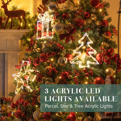 The Christmas Workshop Acrylic LED Christmas Star Light - Mixed LED ...