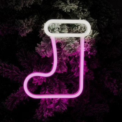 The Christmas Workshop Christmas Stocking LED Neon Light