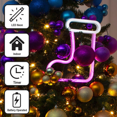 The Christmas Workshop Christmas Stocking LED Neon Light
