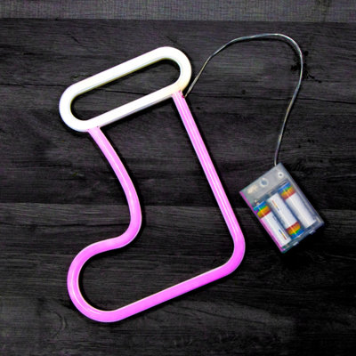 The Christmas Workshop Christmas Stocking LED Neon Light
