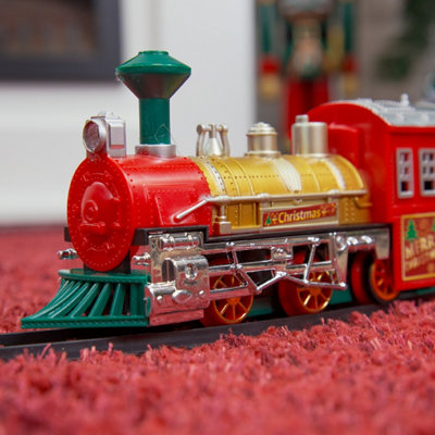 Moving train toy store