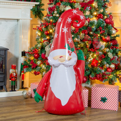 The Christmas Workshop Inflatable Santa Gnome - 1m Tall - Indoor ...