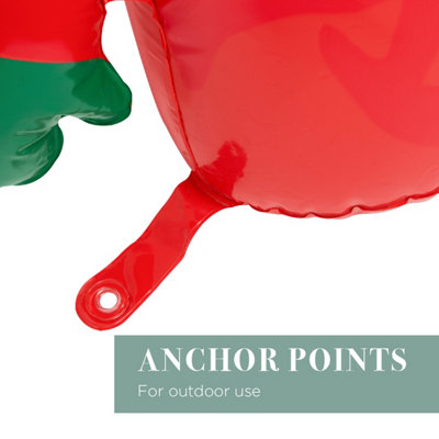 The Christmas Workshop Inflatable Santa Gnome - 1m Tall - Indoor ...