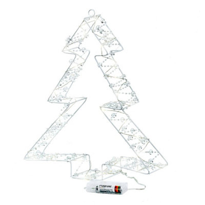 The Christmas Workshop Metal Frame Christmas Tree Light