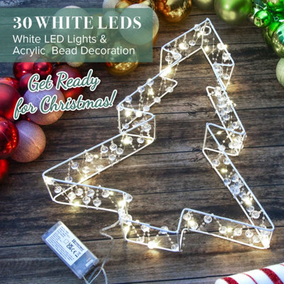 The Christmas Workshop Metal Frame Christmas Tree Light