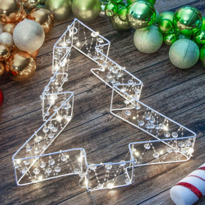 The Christmas Workshop Metal Frame Christmas Tree Light
