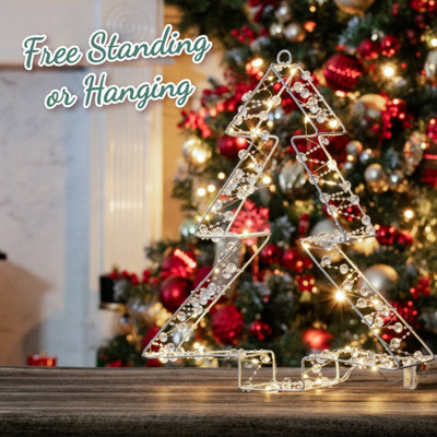 The Christmas Workshop Metal Frame Christmas Tree Light
