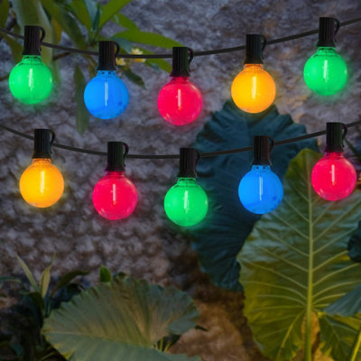 The Christmas Workshop Multicoloured Globe String Lights