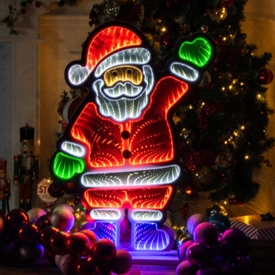 The Christmas Workshop Santa Claus Infinity Light