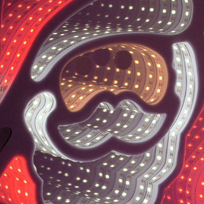 The Christmas Workshop Santa Claus Infinity Light