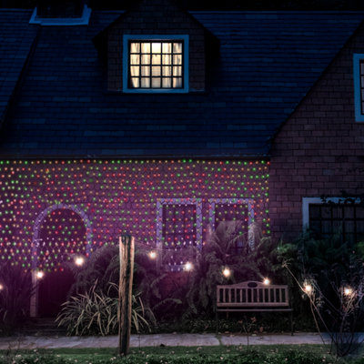 The Christmas Workshop Set of 100 Multi-Coloured Net Lights