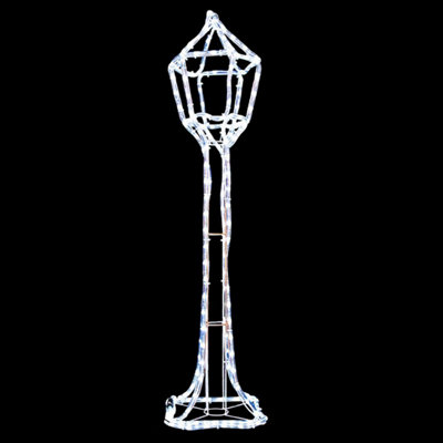 The Christmas Workshop White Lamp Post Rope Light