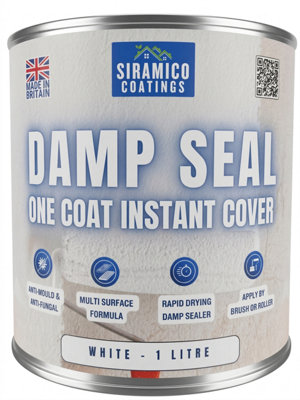Buy The DampSeal One Coat - 1 Litre - Matt white - Seals Damp And Mould ...