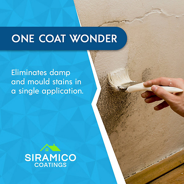 The DampSeal One Coat - 1 Litre - Matt white - Seals Damp And Mould ... The DampSeal One Coat - 1 Litre - Matt white - Seals Damp And Mould ...