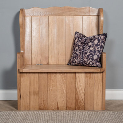 The Elm Home and Garden Hallway Monks Shoe Hall Seat Storage Bench ...