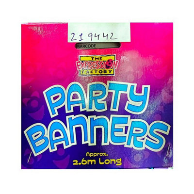 The Expressions Factory Party Banner Multicoloured (One Size)