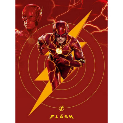 The Flash Energy Canvas Print Red/Yellow (40cm x 30cm)